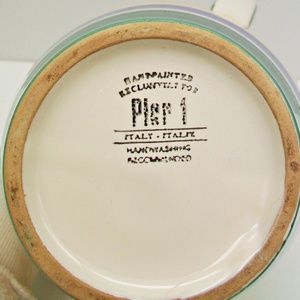 Pier 1 | Dining | Pier One Pitcher Hand Painted Italy Large 8 Oz | Poshmark